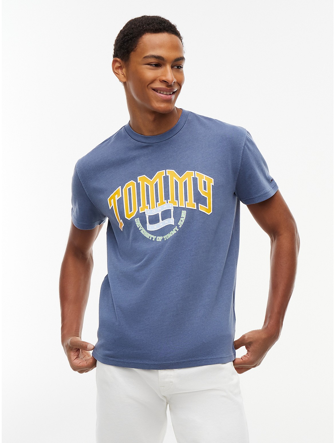 TOMMY HILFIGER men's tommy jeans varsity logo t-shirt -